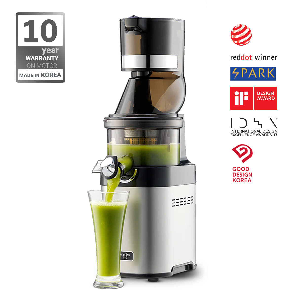 Kuvings Commercial Juicer CS600 - Matt Gun Metal | Cold Press Juicer ...